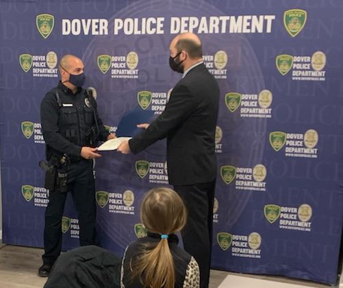 Dover Police Present Distinguished Citizen Award to Local Resident 1-8 ...